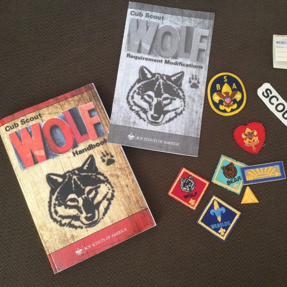 Scouting America | Other | Vintage Mostly Unused Cub Scout Insignia And Wolf Handbook Materials ...